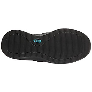 BZees Women's Glimmer Slip-Ons Loafer, Black Shimmer, 9 Wide