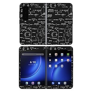MightySkins Skin Compatible with Microsoft Surface Duo 2 - Mathematical | Protective, Durable, and Unique Vinyl Decal wrap Cover | Easy to Apply, Remove, and Change Styles | Made in The USA