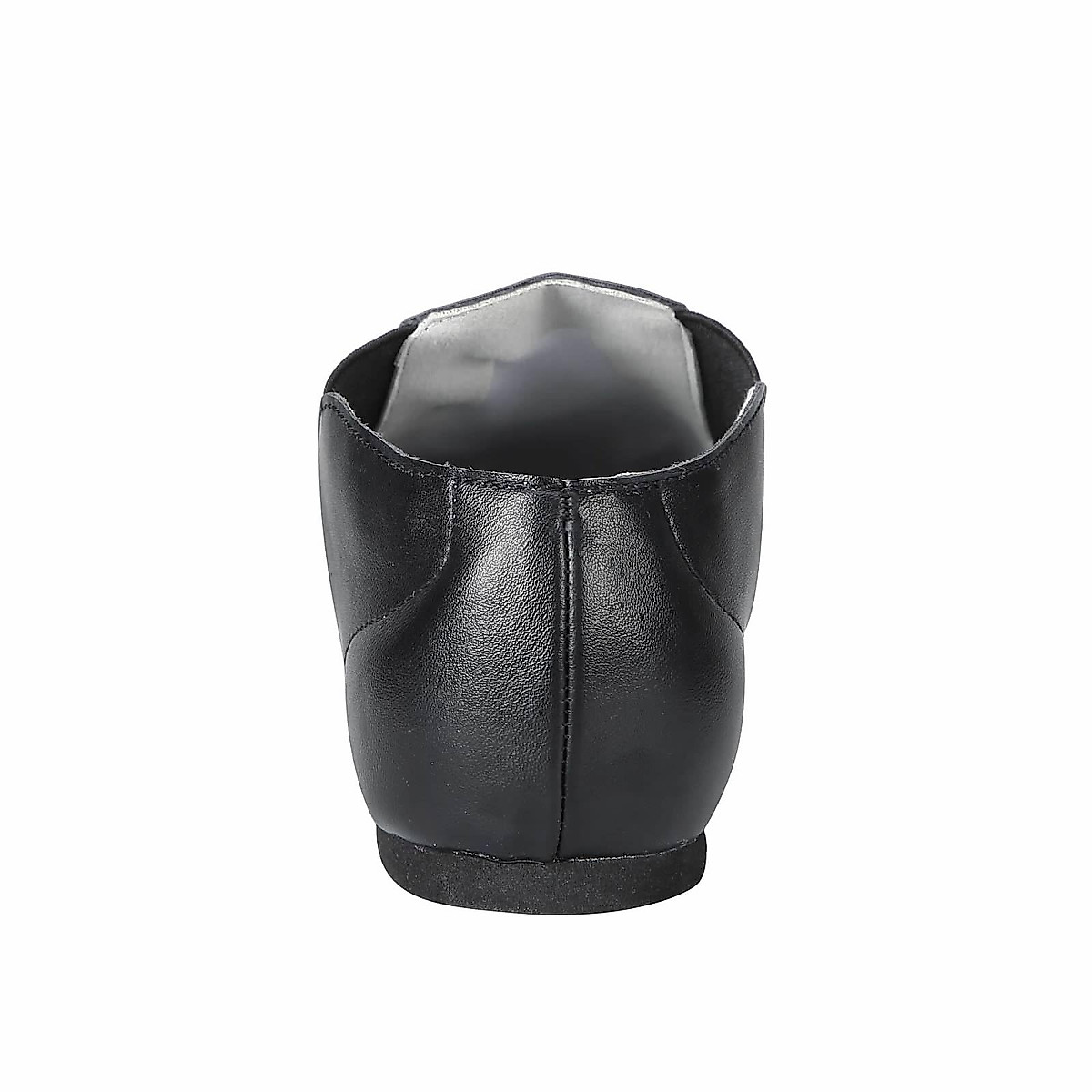 Dynadans Unisex PU Leather Upper Slip-on Jazz Shoe with Elastics for Women and Men's Dance Shoes-Black-8M