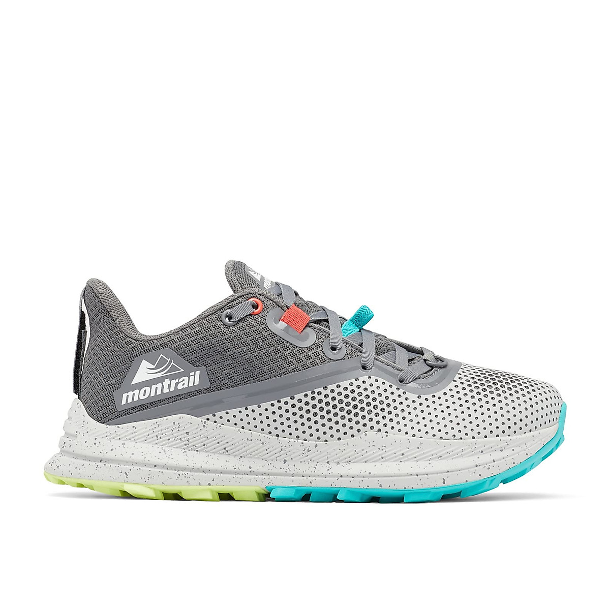 Columbia Women's Montrail Trinity FKT, Grey Ice/Bright Aqua, 6