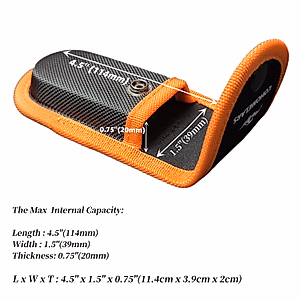 Nylon Sheath for 4''-4.25'' Multitool Knife,Horizontally Carry Knife Pouch Fits 4.25''-4.5'' Wide Folding Pocket Knife,Leatherman Tool Case,EDC Belt Holder COHOMELARS (Small Size)