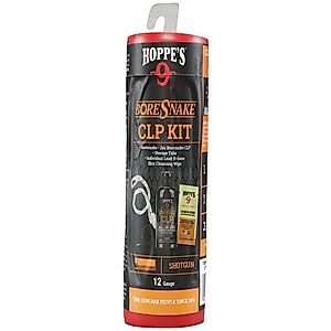 Hoppes CLP Cleaning Kit for 12 Gauge Shotgun, Gun Snake for Gun Cleaning Kit (210012)