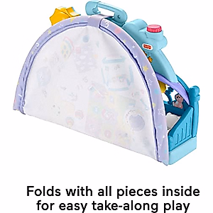 Fisher-Price Little People 1-2-3 Babies Playdate Musical playset with 3 Black Baby Figures for Toddlers and Preschool Kids