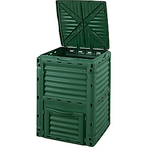 GARDEN FRIEND C1933431 Composter 300 Lt. Made of weather-resistant polypropylene, green