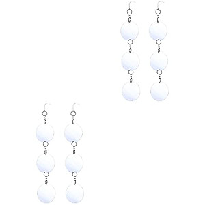 GANAZONO 4 Sets Metal Bird Deterrent Disc Hanging Disc Reflective Bird Reflector Woodpecker Devices for Patio Garden Woodpecker and Pigeon