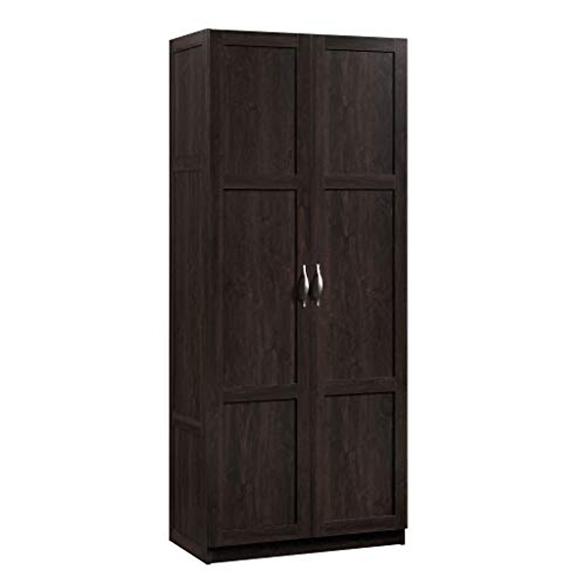 Sauder HomePlus Storage Cabinet, Dakota Oak Finish & 419496 Miscellaneous Storage Storage Cabinet, L: 29.375" x W: 16.125" x H: 71.125", Cinnamon Cherry Finish