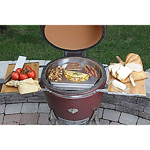 Little Griddle KQ-17-R Stainless Steel Outdoor BBQ Griddle, 17 x 14, For Charcoal Kettle and Kamado Grills, Fun to Use, Easy to Clean