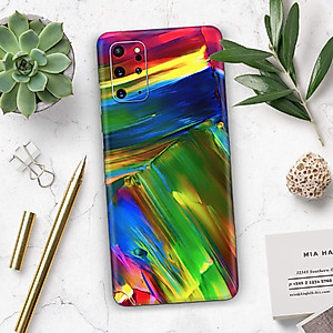 DesignSkinz Blurred Abstract Flow V29 Protective Vinyl Decal Wrap Skin Cover Compatible with The Samsung Galaxy S20 (Screen Trim & Back Glass Skin)