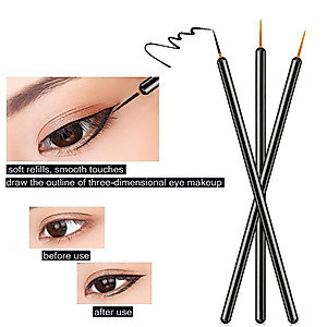 100 Pack Disposable Eyeliner Brush, JASSINS Eye liner Applicator Cosmetic Eye Wands Makeup Tool