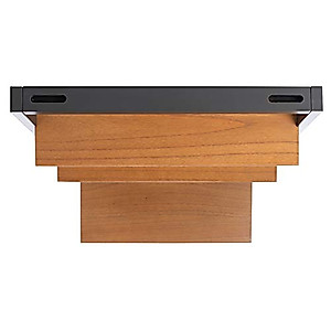 Safavieh Home Collection Kamy Natural and Charcoal 2-Shelf Leaning Desk DSK9401A