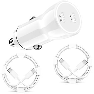 [Apple MFi Certified] iPhone 15 Car Charger Fast Charging, Eklasse PD 72W Type-C Power Rapid Car Charger Adapter + 2Pack USB-C to USB-C Cable for iPhone 15 Plus/15 Pro/15 Pro Max/iPad Pro/Air/AirPods