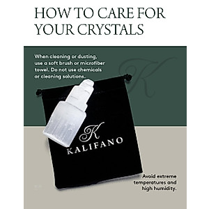 KALIFANO Selenite Skyscraper with Healing & Calming Effects - High Energy Selenita/Satin Spar Tower Used for Cleansing and Protection (Information Card Included)