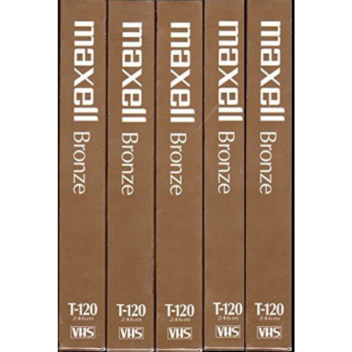 Maxell VHS Blank 5-Pack Bronze Standard Quality T-120