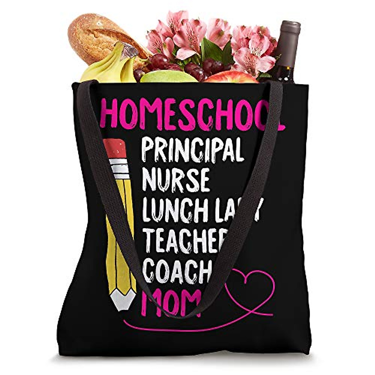 Home-school Mom Homeschooling Mama Mommy Mother Women Gift Tote Bag