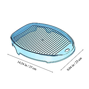 Washboard Decor hand portable clothes washing machines washing board household clothes washboard anti-skid tabla washboard mini dryer for clothes (blue) Washboard Tie