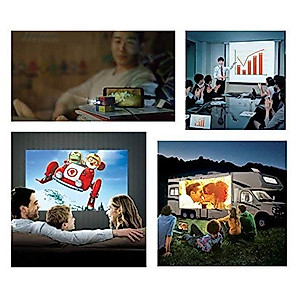 SK UO Smart Beam, Portable Mini Projector, Compatible with iOS/Android (1.80-inch, Art)