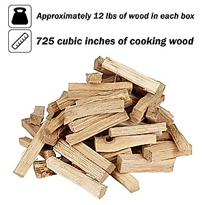 Carolina Cookwood Mini Pizza Oven Wood 6 Inch Firewood Pizza Logs Naturally Cured White Oak Hardwood for Portable Wood Pizza Ovens 750 Cubic Inches, Approximately 12lbs