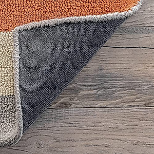 nuLOOM Cori Wool Abstract Contemporary Area Rug, 5' x 8', Peach