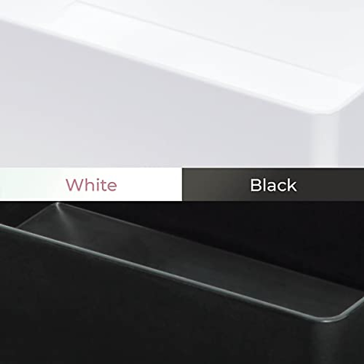 iDesign The Sarah Tanno Collection In-Drawer Cosmetic Organizer Bin, White