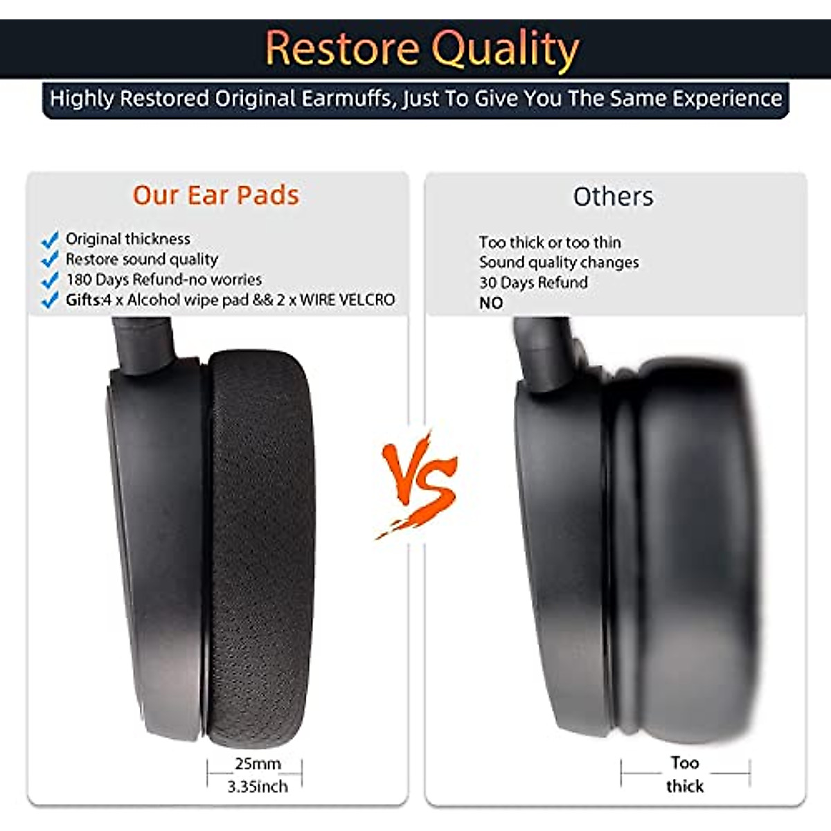 GVOEARS Replacement Ear Pads Cushions for Steelseries Arctis 1/3/5/7/7X/9/9X/pro Xbox Wireless Headset Gaming Earpads