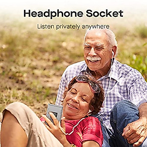 Vondior AM/FM Battery Operated Portable Pocket Radio - Best Reception and Longest Lasting. AM FM Compact Transistor Radios Player Operated by 2 AA Battery, Mono Headphone Socket, by Vondior (Silver)