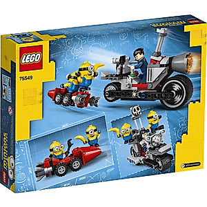 LEGO Minions Unstoppable Bike Chase (75549) Minions Toy Building Kit, with Bob, Stuart and Gru Minion Figures, Makes a Great Birthday Present for Minions Fans (136 Pieces)