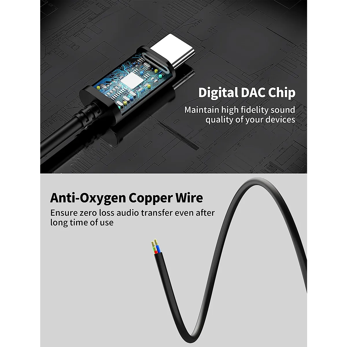 USB C Headphones for Samsung S24 S23 Ultra S22 S21 FE S20 A54 A53 Note 20 10+ Wired Earbuds Noise Canceling in-Ear Type C Earphone with Microphone Stereo Bass for iPhone 15 16 Pixel 8 7 6, Metal-Grey