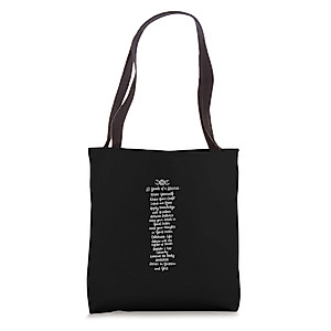 13 Goals Of A Wicca Witchcraft Pagan Witch Wiccan Gifts Tote Bag