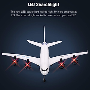 GoolRC A380 RC Airplane, 2.4G 3CH Remote Control Airplane, Easy to Fly RC Plane for Beginner, EPP Foam Fixed Wing Aircraft Glider Model Toys with 3 Batteries for Kids
