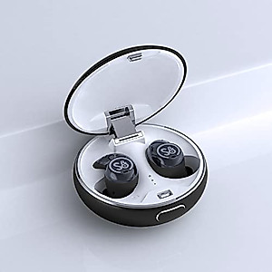 mifo S True Wireless Earbuds Active Noise Canceling, Wireless Earbuds Bluetooth 5.2, 6Mics ENC Noise Cancelling Headphones, IPX7 Waterproof, Deep Bass Wireless Sport Earbuds in Ear Headphone(Black)