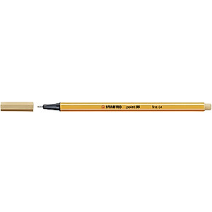 Fineliner - STABILO Point 88 - Pack of 10 - Light Ochre