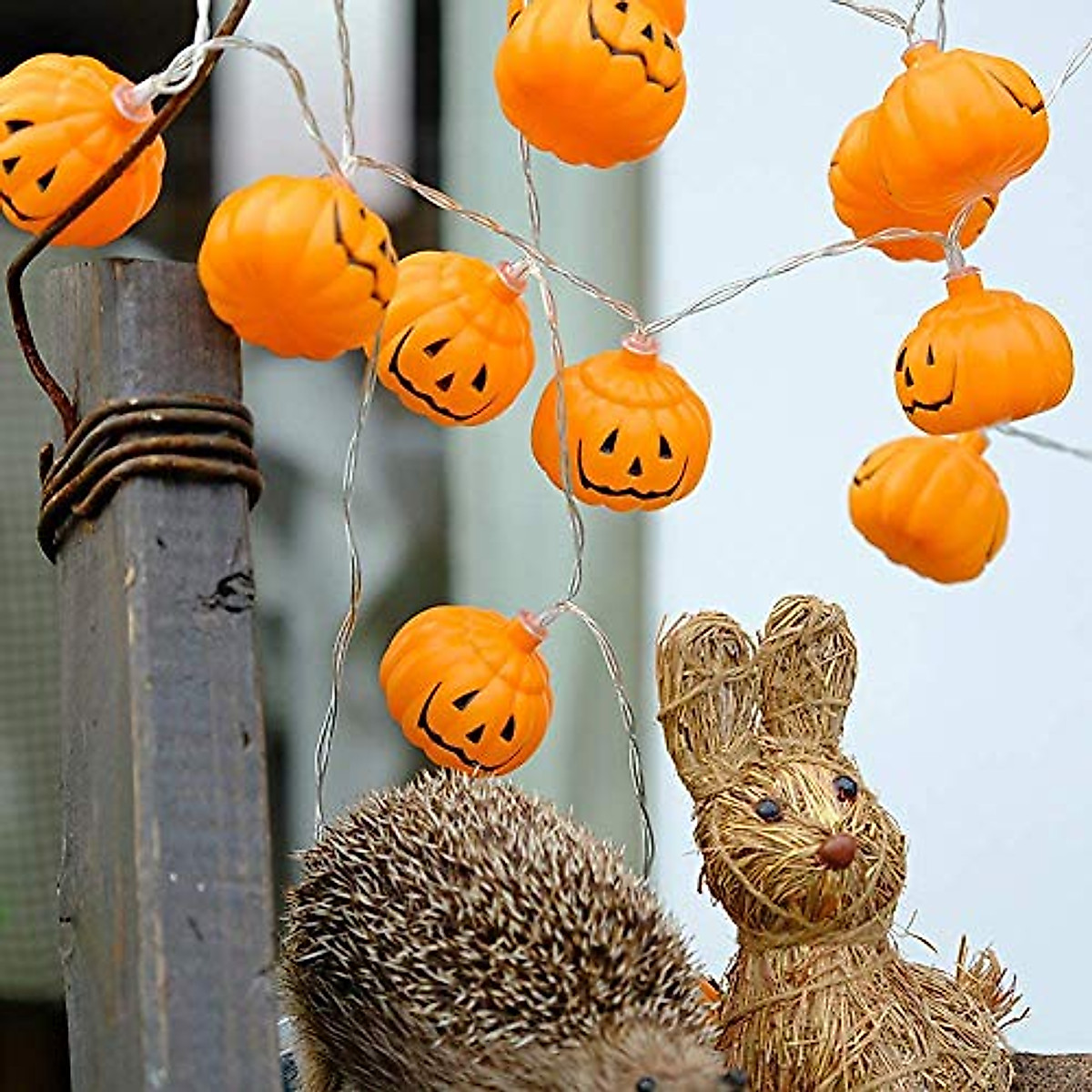 1m/2m/3m Halloween Pumpkin Led String Lights Garden Home Party Decoration Holiday String Light Halloween Lights 1M 10 LEDs（Arrived in About 15 Days）