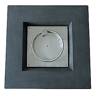 Christopher Knight Home Carson Outdoor Square Fire Pit - 40,000 BTU, Stone Finish