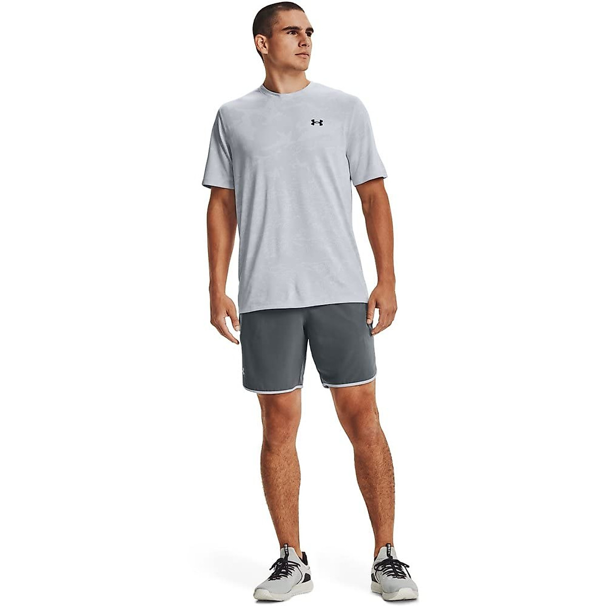 Under Armour Qualifier Train Shorts, Pitch Gray (012)/Mod Gray, X-Large