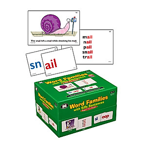 Super Duper Publications | Word Families with Silly Sentences Fun Deck Flash Cards | Educational Learning Resource for Children