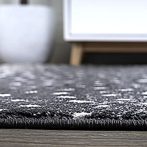 JONATHAN Y SAF100A-8 Antelope Modern Animal Indoor Area-Rug Casual Contemporary Striped Easy-Cleaning Bedroom Kitchen Living Room Non Shedding, 8 X 10, Black/Cream