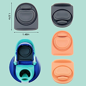 Wellavich Silicone Stoppers for Owala Free-Sip Water Bottle, 4 Pcs Top Lid Seal Replacement Plug Compatible with Owala Free-Sip 19/24/25/32/40oz, BPA-Free Bottle Cap Gasket Leak Proof Accessories
