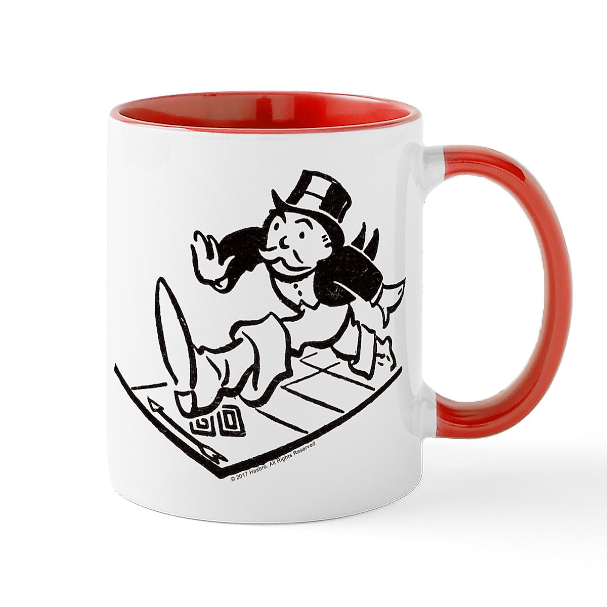 CafePress Monopoly Rich Uncle Pennybags Ru Ceramic Coffee Mug, Tea Cup 11 oz