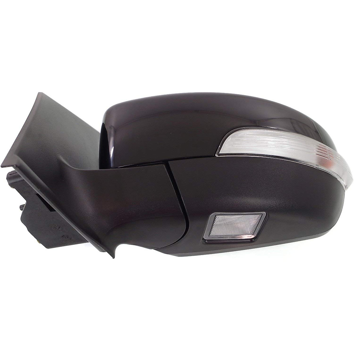 Kool Vue Driver Side Power Heated Mirror for Ford Escape 2013-2016 With Signal Light, Memory & Puddle Lamp; Without Blind Spot Light Paintable