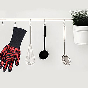 Z GRILLS BBQ Grill Gloves 1472℉ Oven Gloves Heat Resistant Barbecue Silicone Heat Resistant Mitts Smoking Cooking, Universal Size for Barbecue, Baking, Frying, Welding, Cutting
