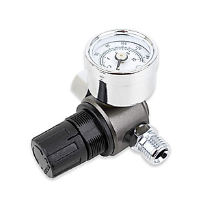 HVLP Spray Gun Air Regulator with Pressure Gauge and Diaphragm Control (Analog Pressure Gauge)