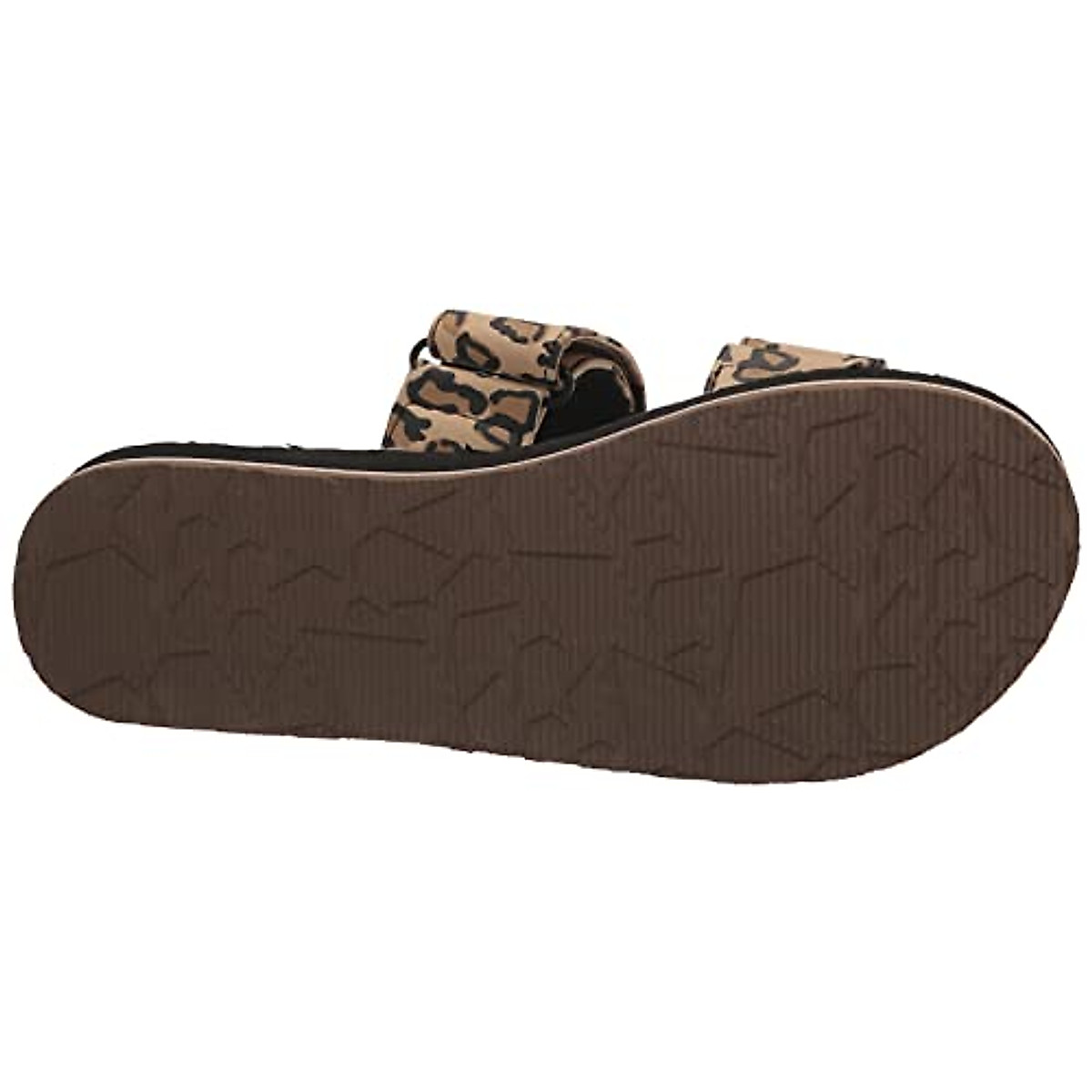 Volcom Women's ECO Recliner Slide Sandal, Leopard, 9