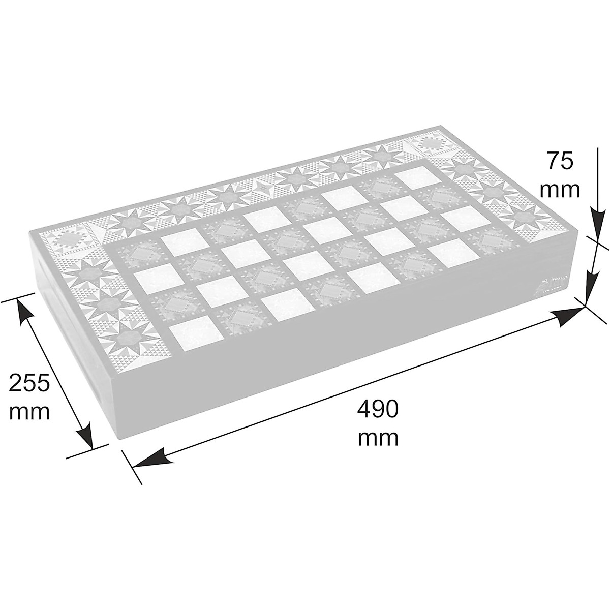 LaModaHome Classic Backgammon Set for Adults and Kids, Wooden Folding Board, Magnetic Clothing, Family and Friends Fun, Premium Turkish Travel Outdoor and Indoor Strategy Game - Brown