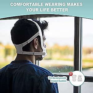 2PCS Headgear Compatible with Headgear, Headgear Straps Supplies Compatible with Head Strap, Clips NOT Included