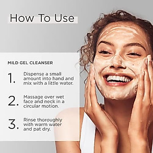 Glytone Mild Gel Cleanser - Exfoliating Face Wash for Normal to Combination Skin - With 4.7% Pure Glycolic Acid - Vegan & Fragrance-Free - 6.7 fl. oz.