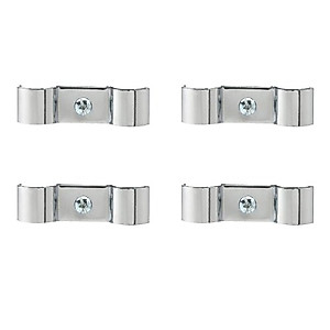 Quantum Storage PCL1-4 1/2" 4-Pack Post Clamps to Join Wire Shelving Units, Chrome Finish, , 5" Width x 5" Length x 5" Height