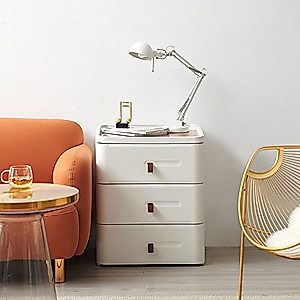 HIGOH Bedside Table Bedside Table Bedroom Dresser Simple Bedside Table Bedroom Furniture Dresser Bedroom Drawer Organizer Bedside Table