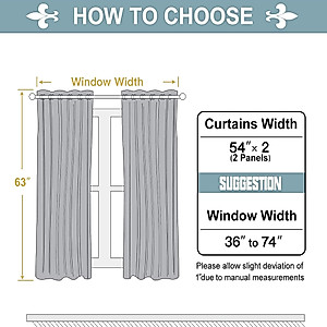 Home Soft Things Serenta 4 Piece Grommet Darkening Thermal Insulated Blackout Window Panel Curtain Set, 2 Curtains and 2 Tiebacks, 54" x 63", Beige