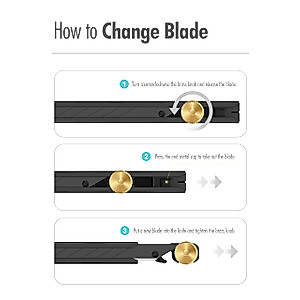 FantastiCAR 2-Pack Snap-Off Retractable Utility Knife, with Brass Dial Wheel Manual-Lock for Precision Trimming Cutting Jobs (60 Degree and 30 Degree Blade)