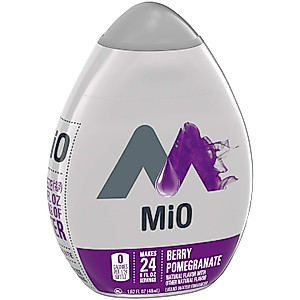 Mio Berry Pomegranate Liquid Water Enhancer Drink Mix (1.62 fl oz Bottle), Set of 4